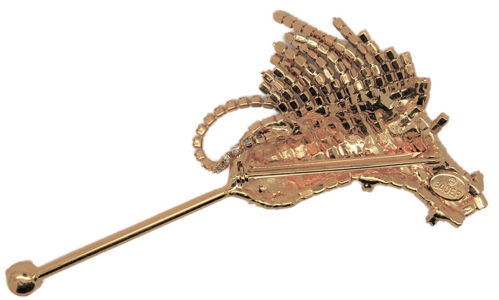 Bauer Hobby Horse Pave Rhinestones Vintage Costume Figural Pin Brooch ...