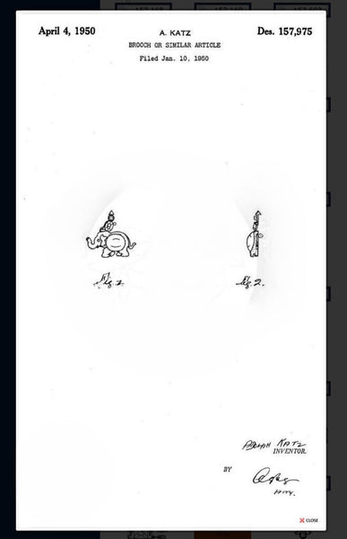 Coro Elephant Jelly Belly Rider Small Series Vintage Figural Costume B ...