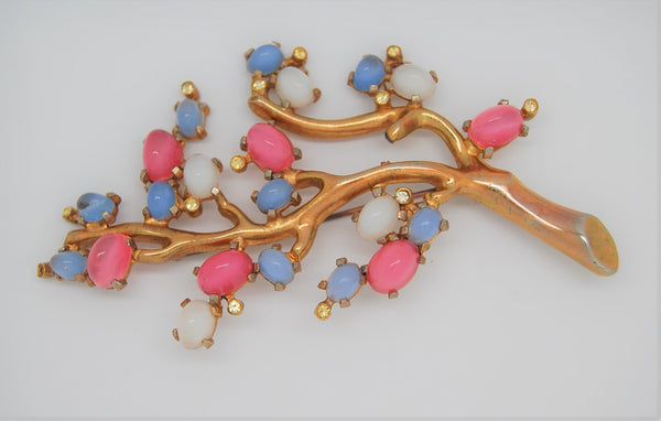 Silson Moonstone Branch Tree Vintage Figural Brooch - 1940s#N##N# #N##N ...