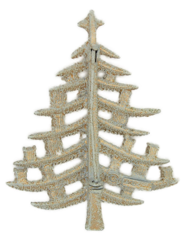 Silver Starr Flocked & Pearls Christmas Tree Vintage Figural Costume B ...