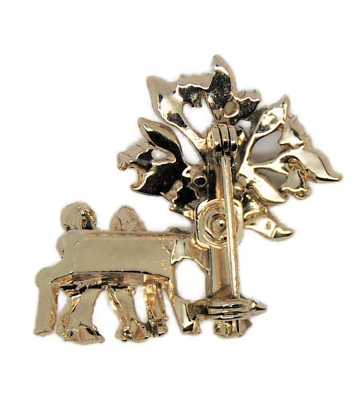 Coro Smalls Bench Couple Under Tree Vintage Figural Brooch – Mink Road ...