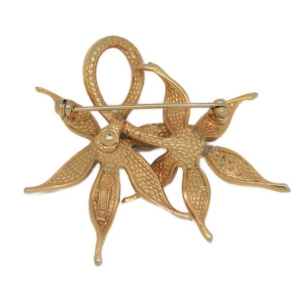 Boucher Double Floral Pearl Center Vintage Figural Pin Brooch – Mink ...