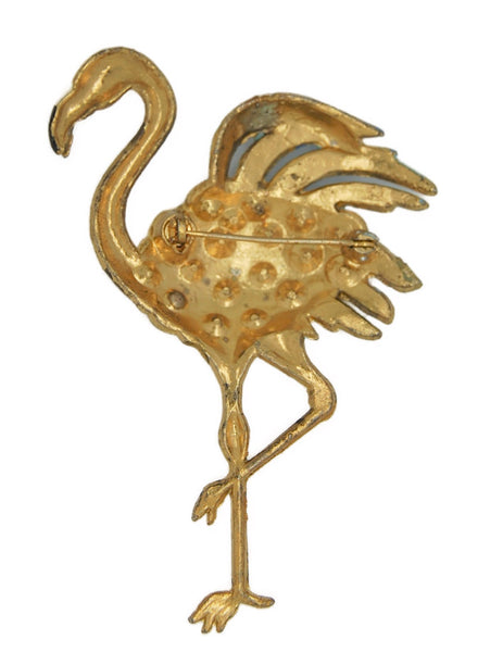 Reinad Blue Crabby Flamingo American Costume Vintage Figural Pin Brooc ...