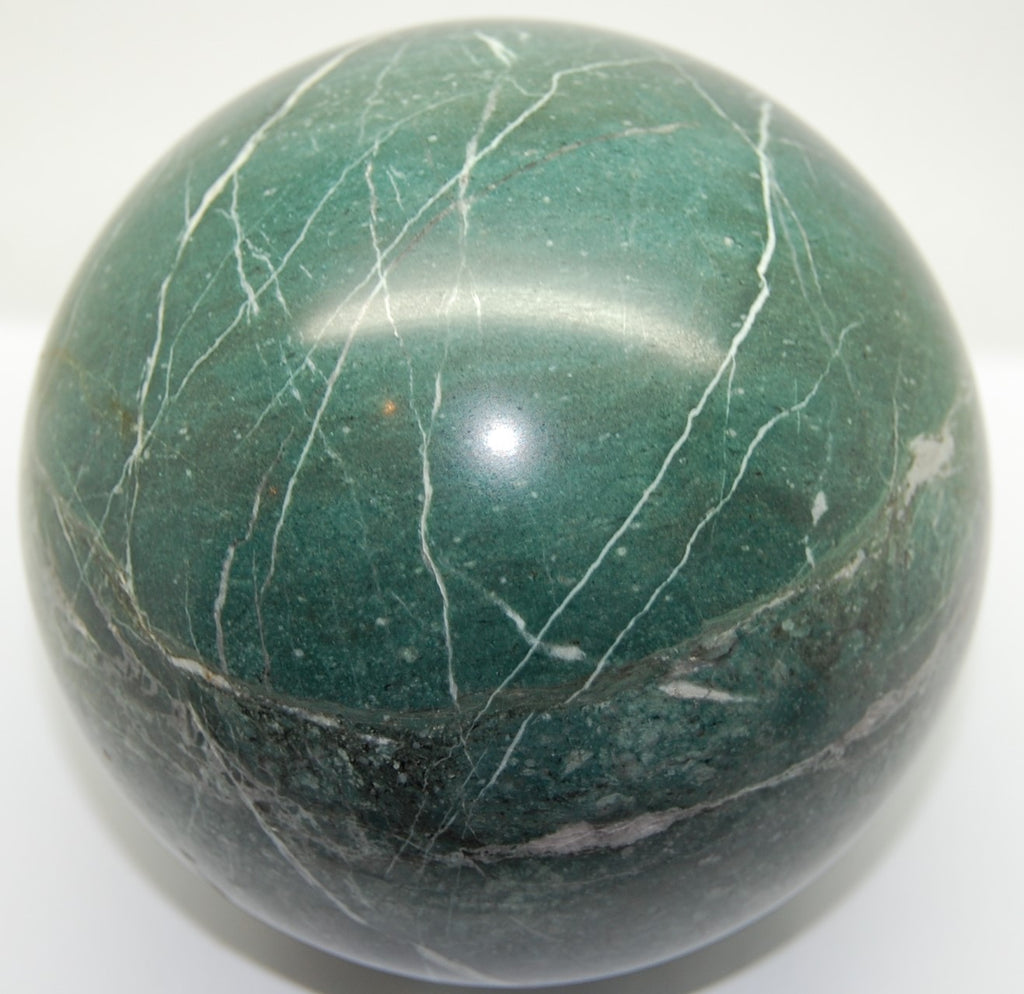 Sphere - Nephrite Jade & Crystal Pacific Northwest - 4 Inches – Mink Road Vintage Jewelry ...