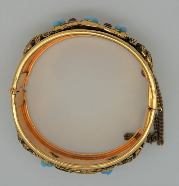 Royal Crown Cuff Bangle Gold Tone Vintage Figural Bracelet – Mink Road ...