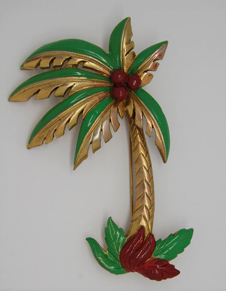 Coconut Palm Tree Petit Patriotic WW2 Vintage Figural Pin Brooch – Mink ...