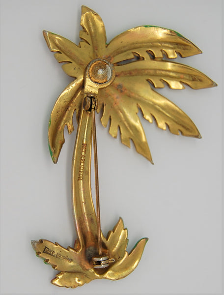 Coconut Palm Tree Petit Patriotic WW2 Vintage Figural Pin Brooch – Mink ...